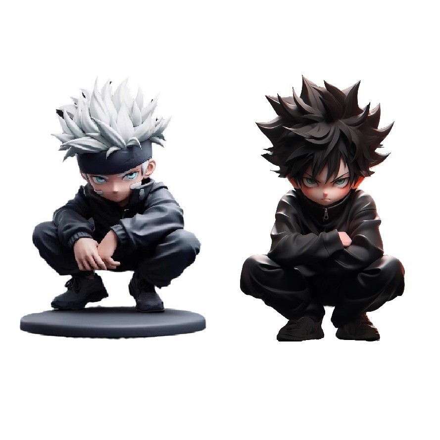 Spell Back to War Figure Squatting Posture Gojo Go Fukue Megumi Anime ...