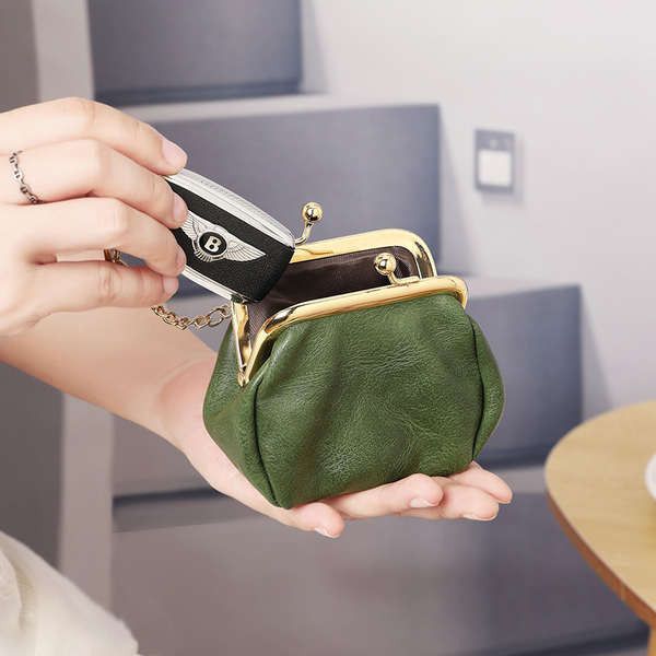 Dompet duit syiling kecil dan comel baru, kunci ciuman serba boleh ...