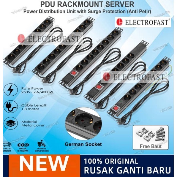 Pdu Power Distribution Unit 6 Ports, 8 Ports, 10 Ports 12 Ports HOLE ...