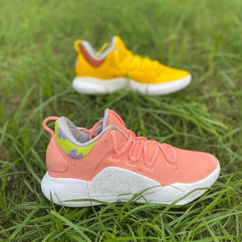 Hd2018 Cherry Blossom Pink Pure Original Basketball Shoes Male SpongeBob SquarePants Pie Big ...