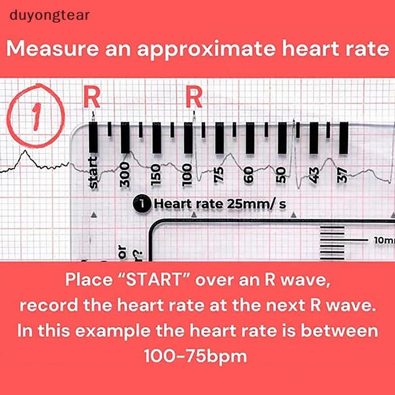 (duyongtear） ECG 7 Step Ruler, ECG Ruler Plastic Ruler Measuring Tool ...