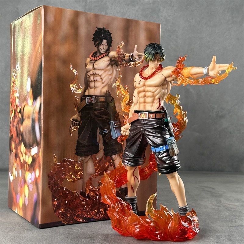 One Piece Figure Top Decisive Battle Flame Fingertip Ace Standing Scene ...