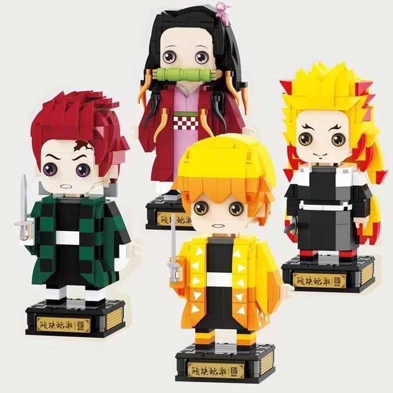 Popular [48 Hours Delivery] Belledi Demon Slayer One Piece Ninja Luffy ...