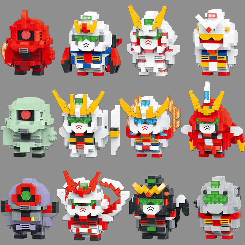 Particle Assembly Gundam Mecha Model Building Blocks Children ...