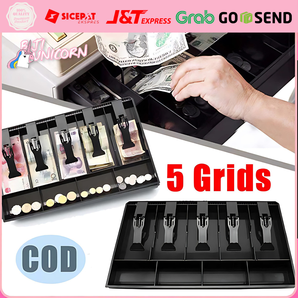 MESIN Cashier cash drawer / Money cash tray 5 compartments/5 ...