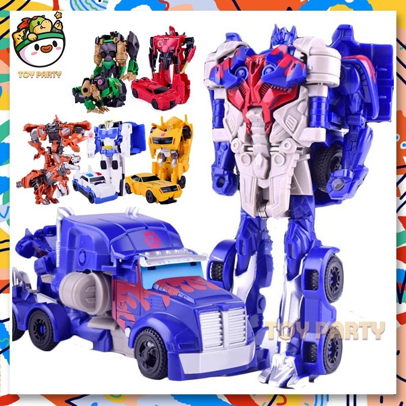 【⭐24H⭐Transformers】Kids Mini Transformers Optimus Prime Bumblebee ...