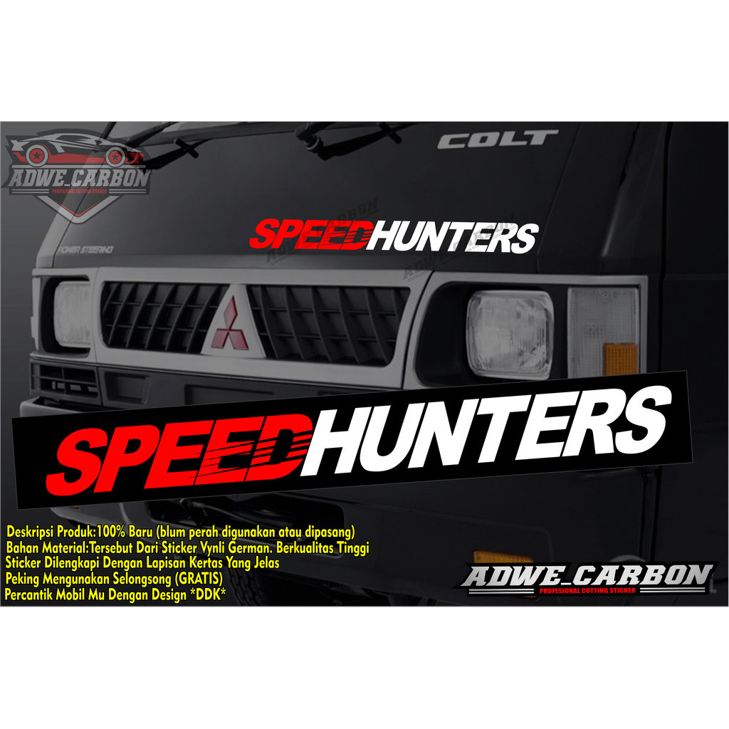SPEED HUNTER Pick Up Car Cutting Sticker Pick Up new Carry L300 Colt ...