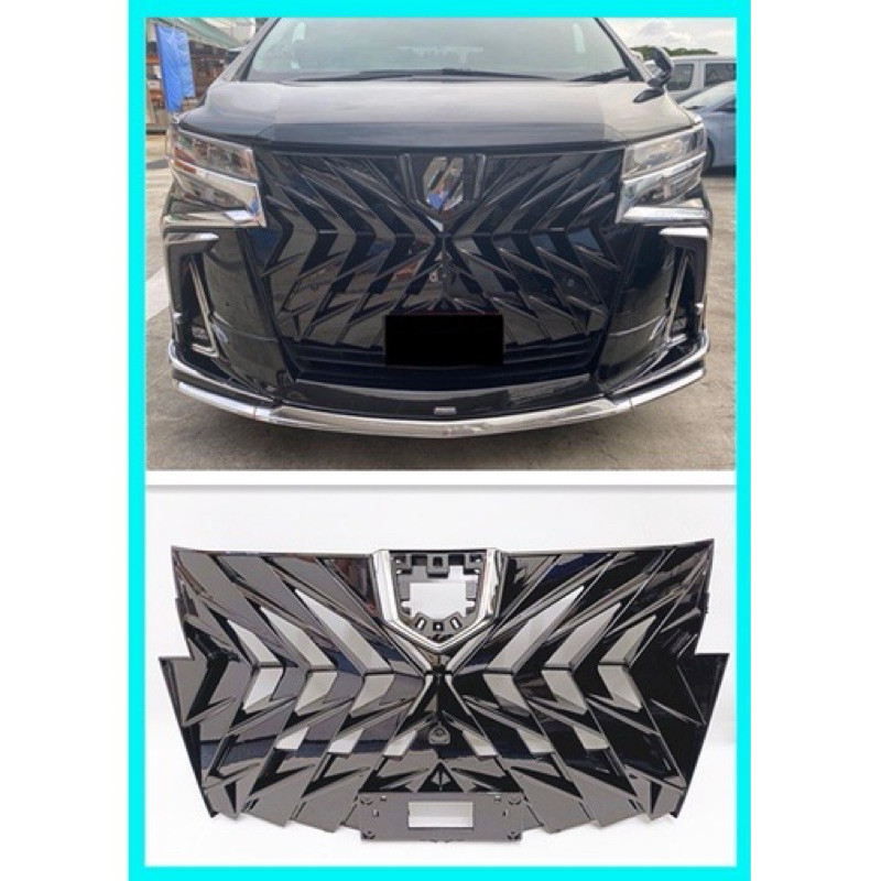 Toyota Alphard 2018 Front Grille Abs Goemon type Monster grille ...