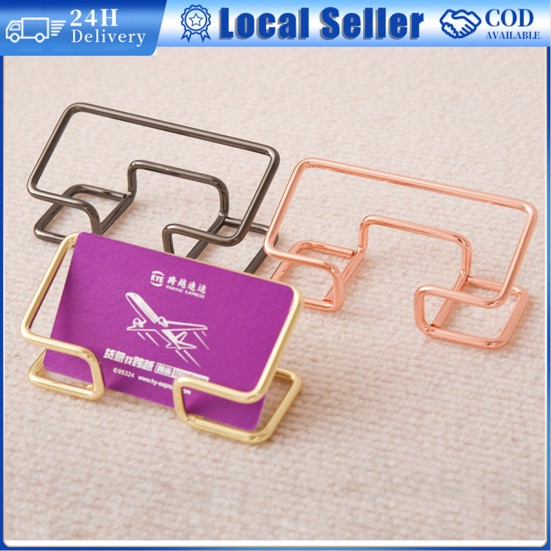 1PC Business Card Holder Office Desk Display Stand creative fashion ...