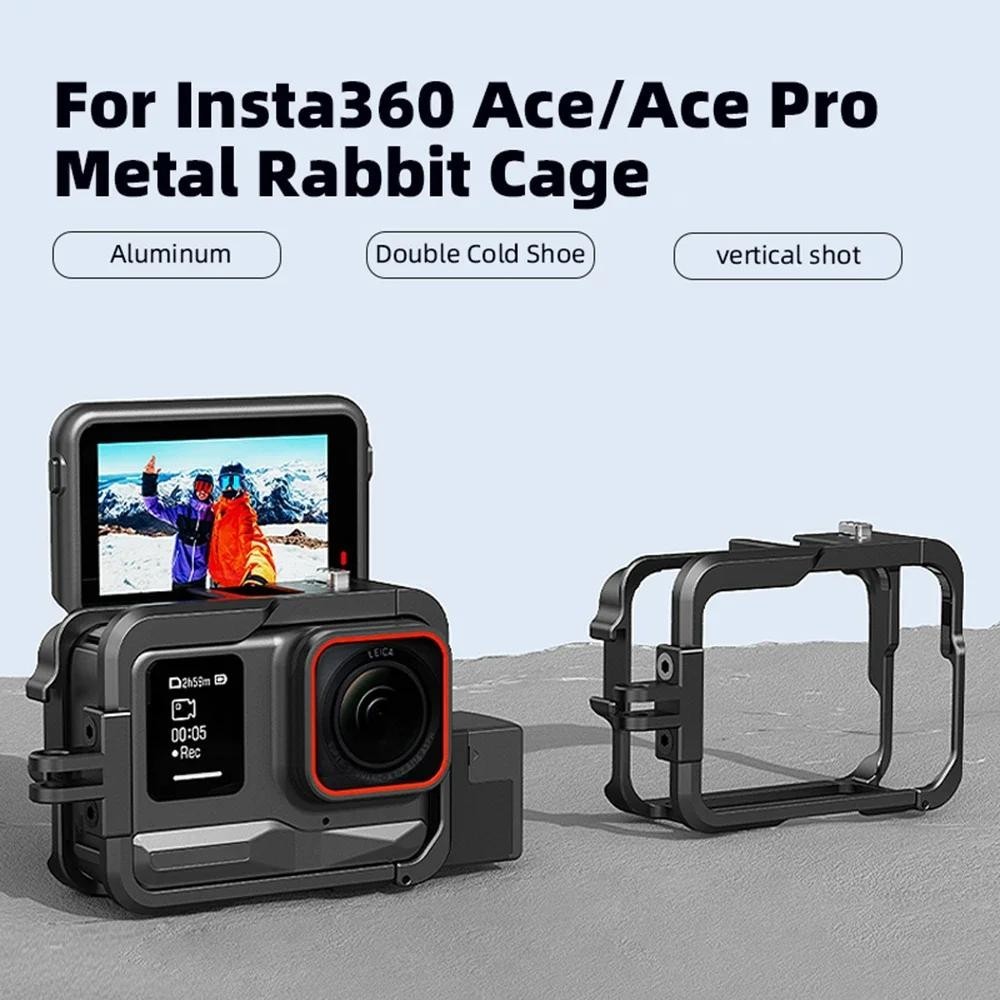 Aluminum Alloy Rabbit Cage Metal Cage for Insta360 Ace/Ace ProAnti-Fall ...