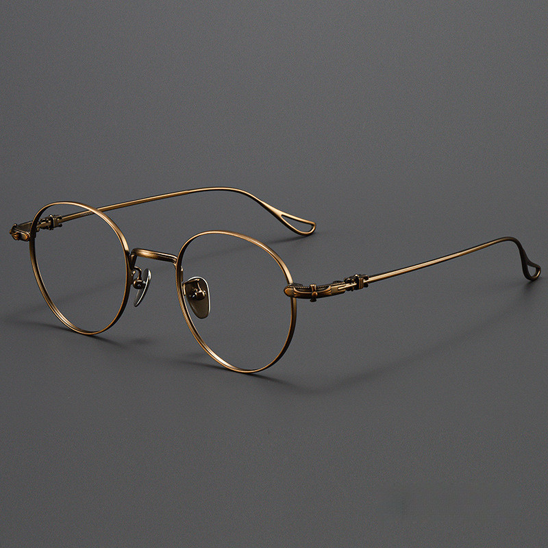 Ultra-Light Glasses Frame Japan Titanium Spectacle Men Women Round ...