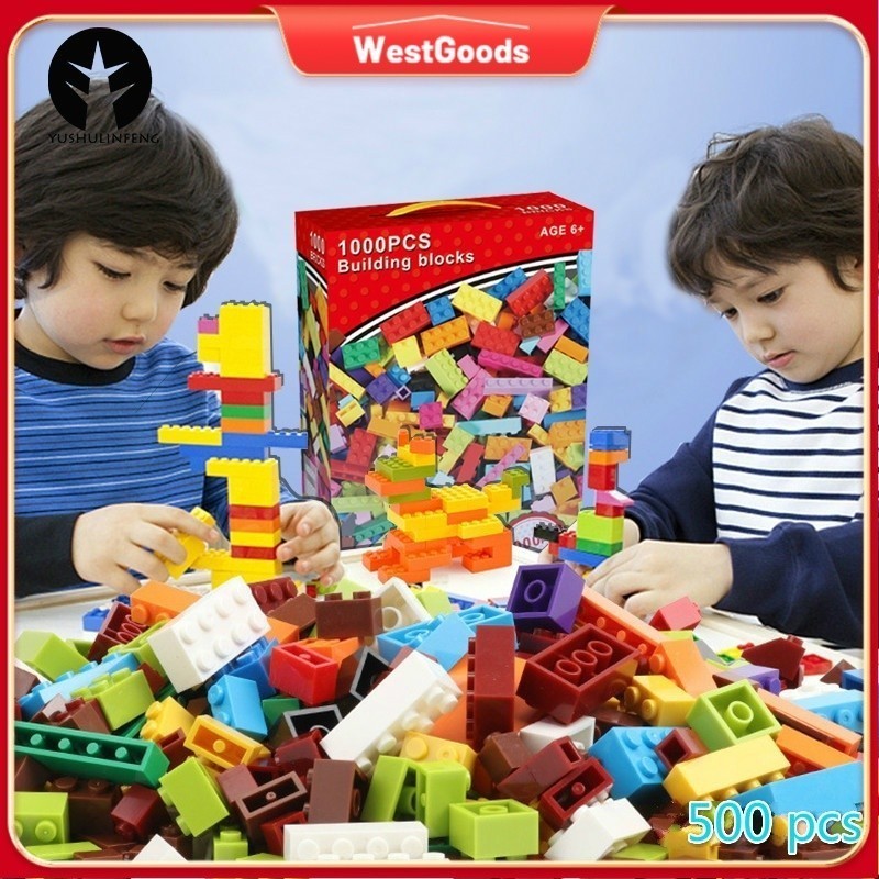 WG 500/1000pcs Kids DIY Bricks Building Block Creative Educational Toys ...