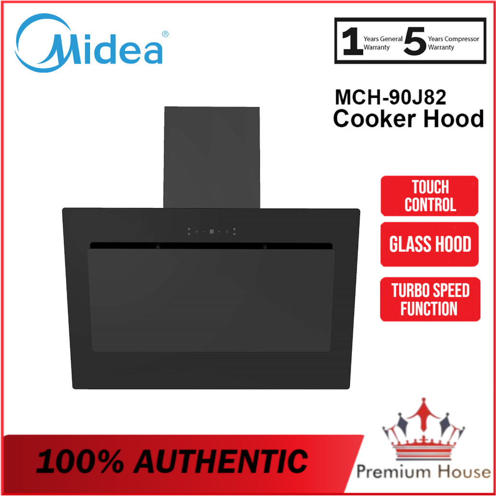Midea 1400m3/hr Cooker Hood MCH-90J82 with Gesture control MCH90J82 (3 ...