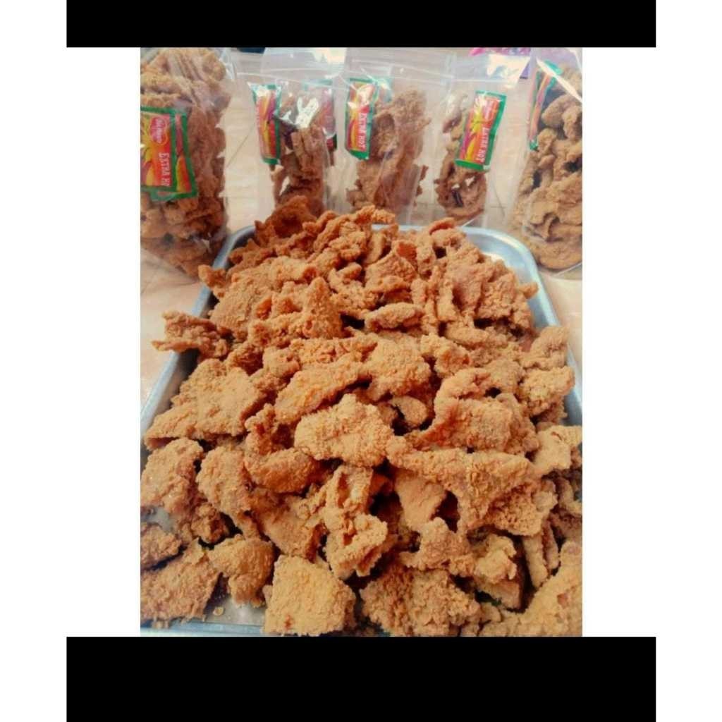 Original ORANGE LEAF CHICKEN SKIN 1KG CRISPY CHICKEN SKIN SNACK CRISPY ...