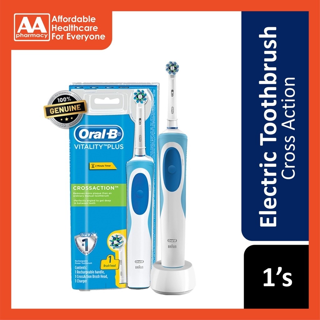 Oral-B Vitality Plus Poc Cross Action Handle (1's) | Shopee Malaysia
