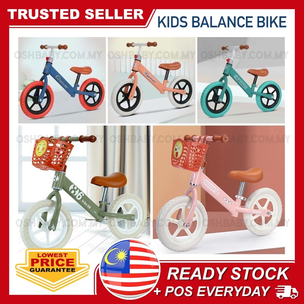 KIDS BALANCE BIKE Baby Walker bike push bike Basikal Seimbang Basikal ...