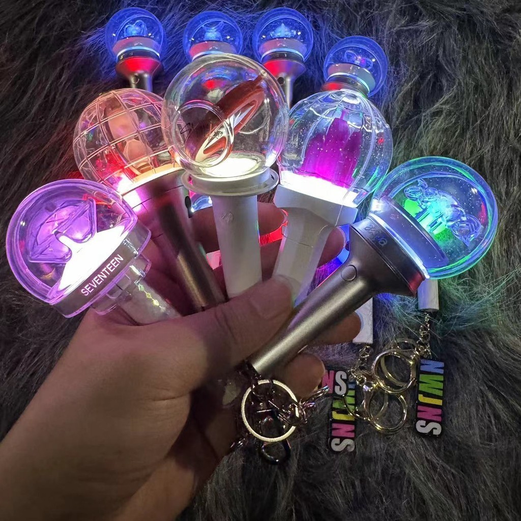 KPOP BLACKPINK SVT EN TWICE Stray Kids NJ ATEEZ Mini Lightstick Key ...