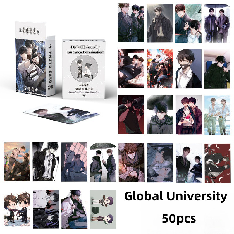 50-55pcs Manga Manhwa Laser Holographic Lomo Cards Hazbin Hotel ...