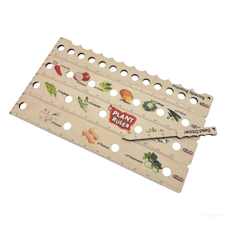 Top Planting Ruler Seed Spacing Ruler Seed Planting Ruler with Holes ...