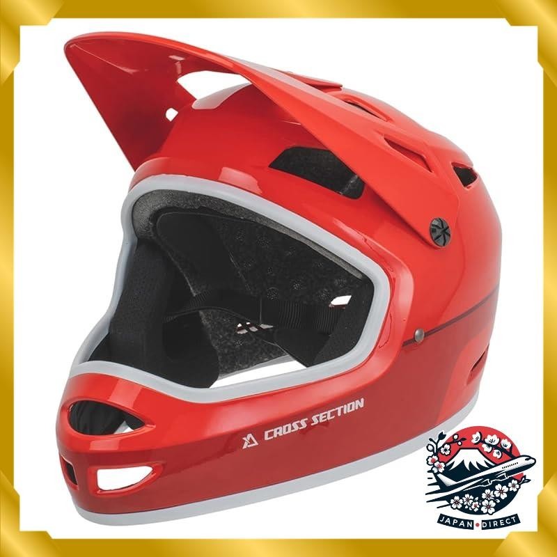 Dirtfreak CROSS SECTION Kiddie Children's Full Face Helmet Red (48-58cm ...