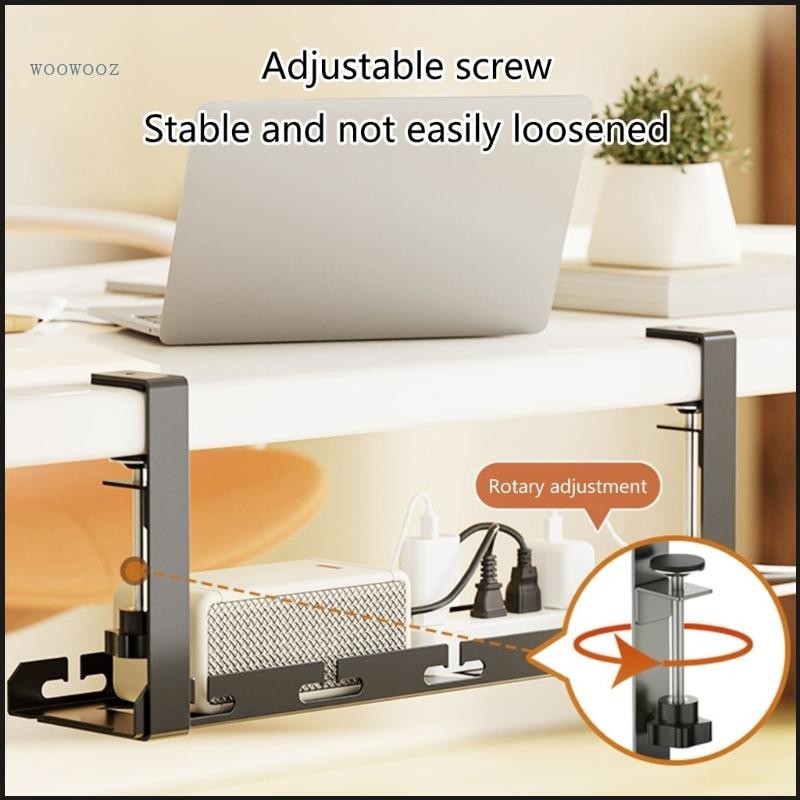 WOOW Efficient Cable Management Rack Retractable Wire Tidy Rack Under ...