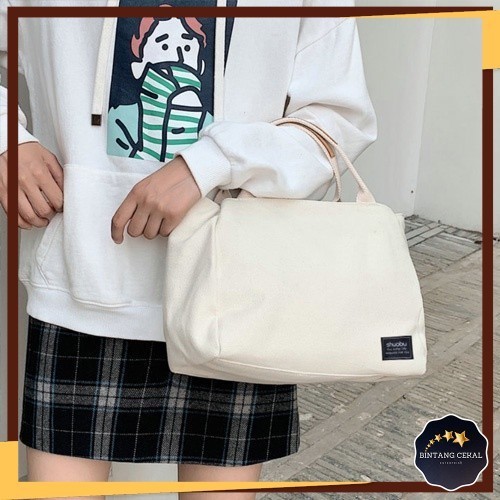 BC Jute Jude Bag Canvas Tote Travel Grocery Korea Version Shopping Beg ...