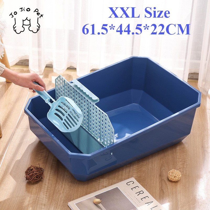 Ready Stock~ 61x44x22CM XXL Large Size Cat Litter Box Cat Toilet Tempat ...