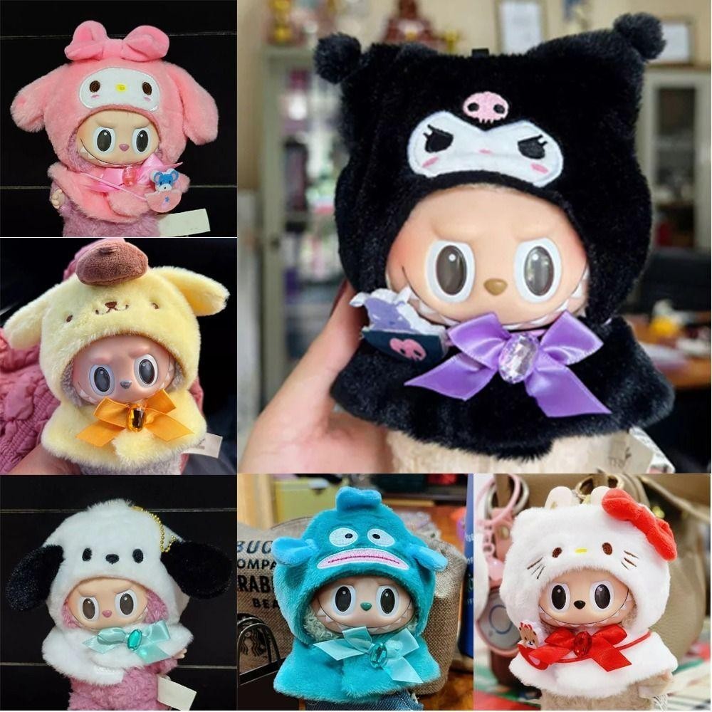 Labubu Doll Clothing, Plush Velvet Kitty Kuromi Melody Doll Shirt ...