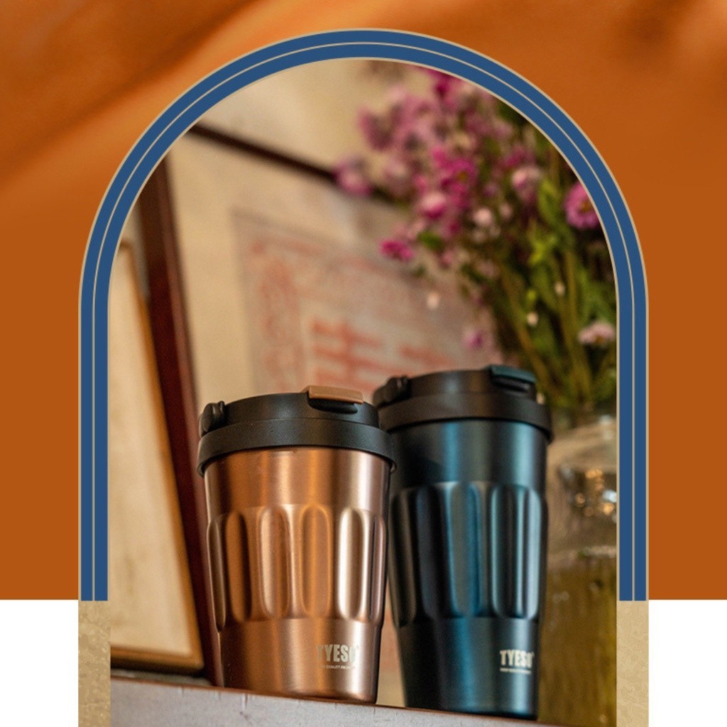 Tyeso TS-8803/8804 400ml & 500ml Coffee Cup Mug With Handle Tumbler ...