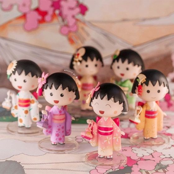 Decoration Peripheral Blind Box Hand-Made Kimono Cherry Small Balls ...