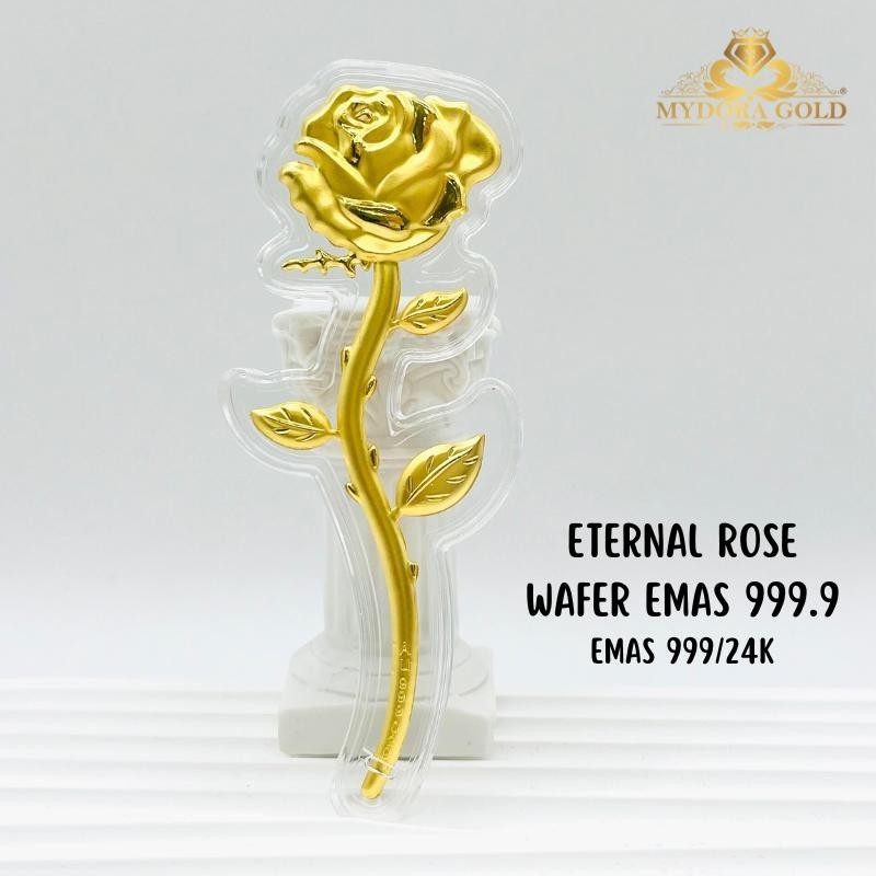 MYDORA Eternal Rose | 999.9 Gold Wafer (0.2g) | Shopee Malaysia