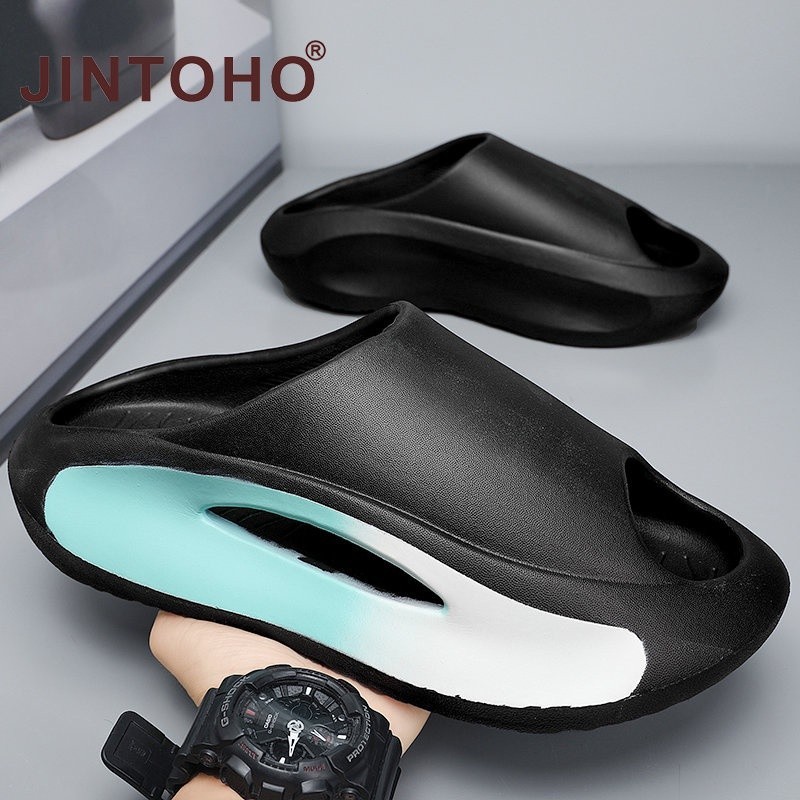 Couple Men Women Lightweight Platform EVA Slippers Outdoor Waterproof ...