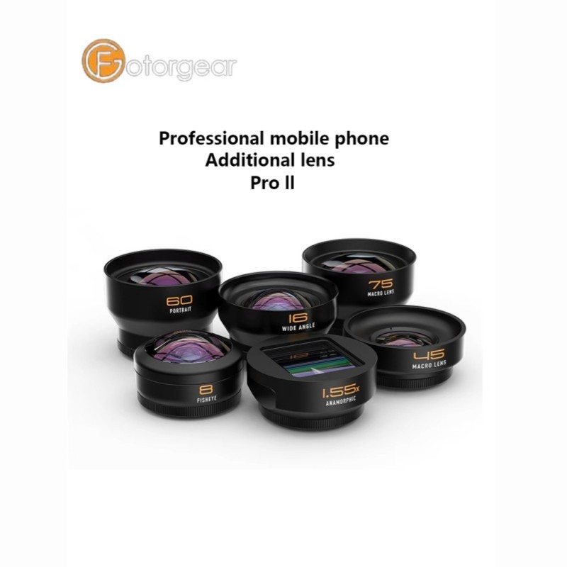 Fotorgear Professional Mobile Phone Additional Lens Pro ll Macro Wide-angle Fisheye Portrait 1 ...