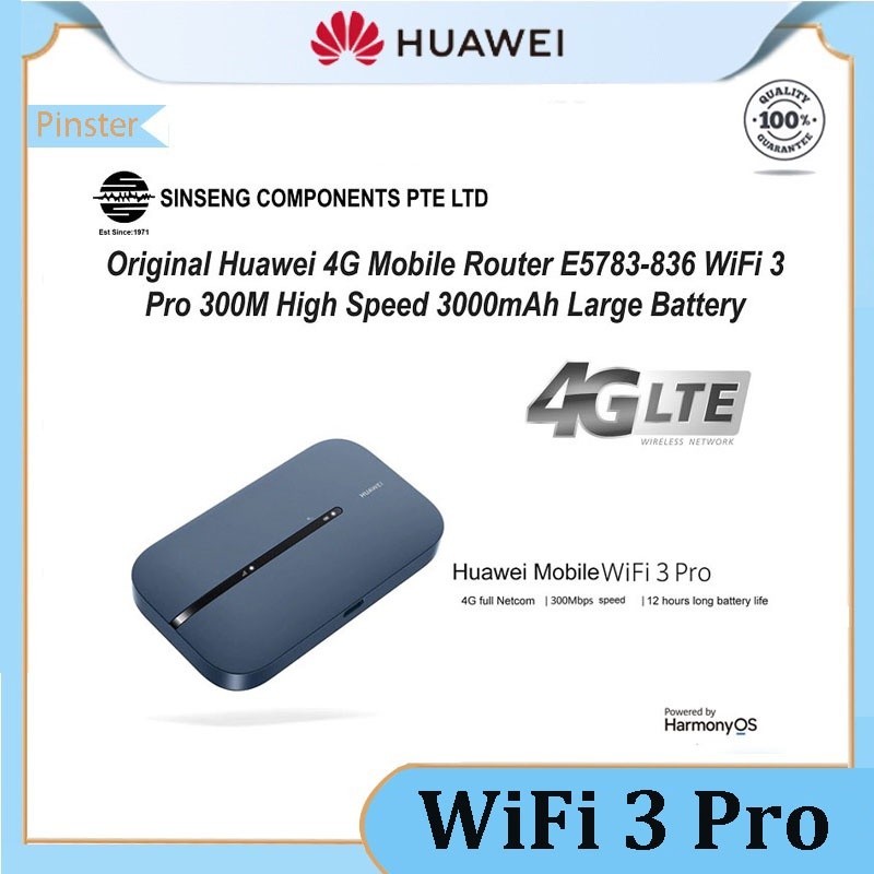 Huawei WiFi 3 Pro 4G/5G Portable Mobile Router E5783-836 300Mbps High ...