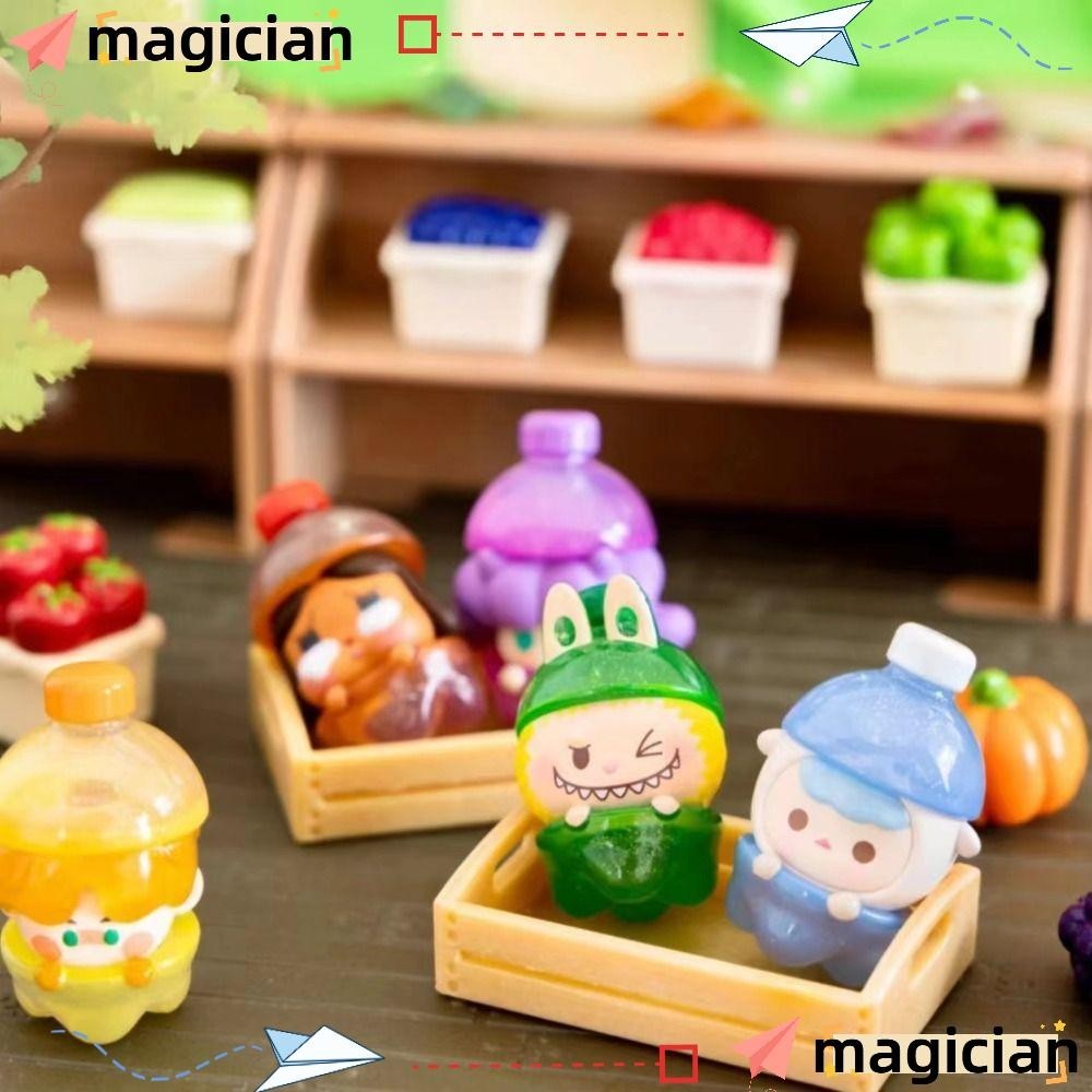 MAGIC Anime Cartoon Figure Model, POPMART Pop Bean Soap Bubbles Mini ...