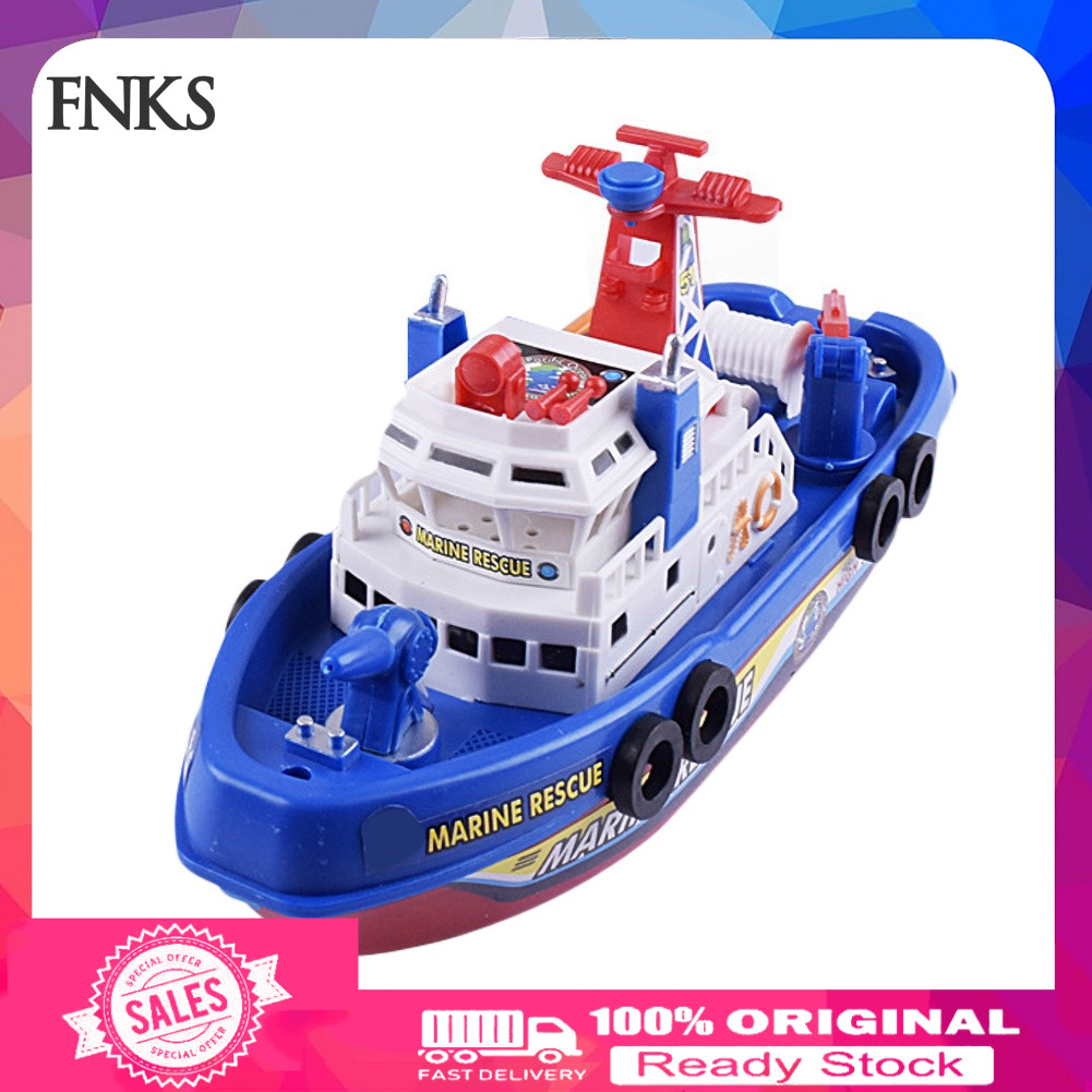 [Ready stock] Kids Music Light Water Spray Electric Marine Rescue Fire ...