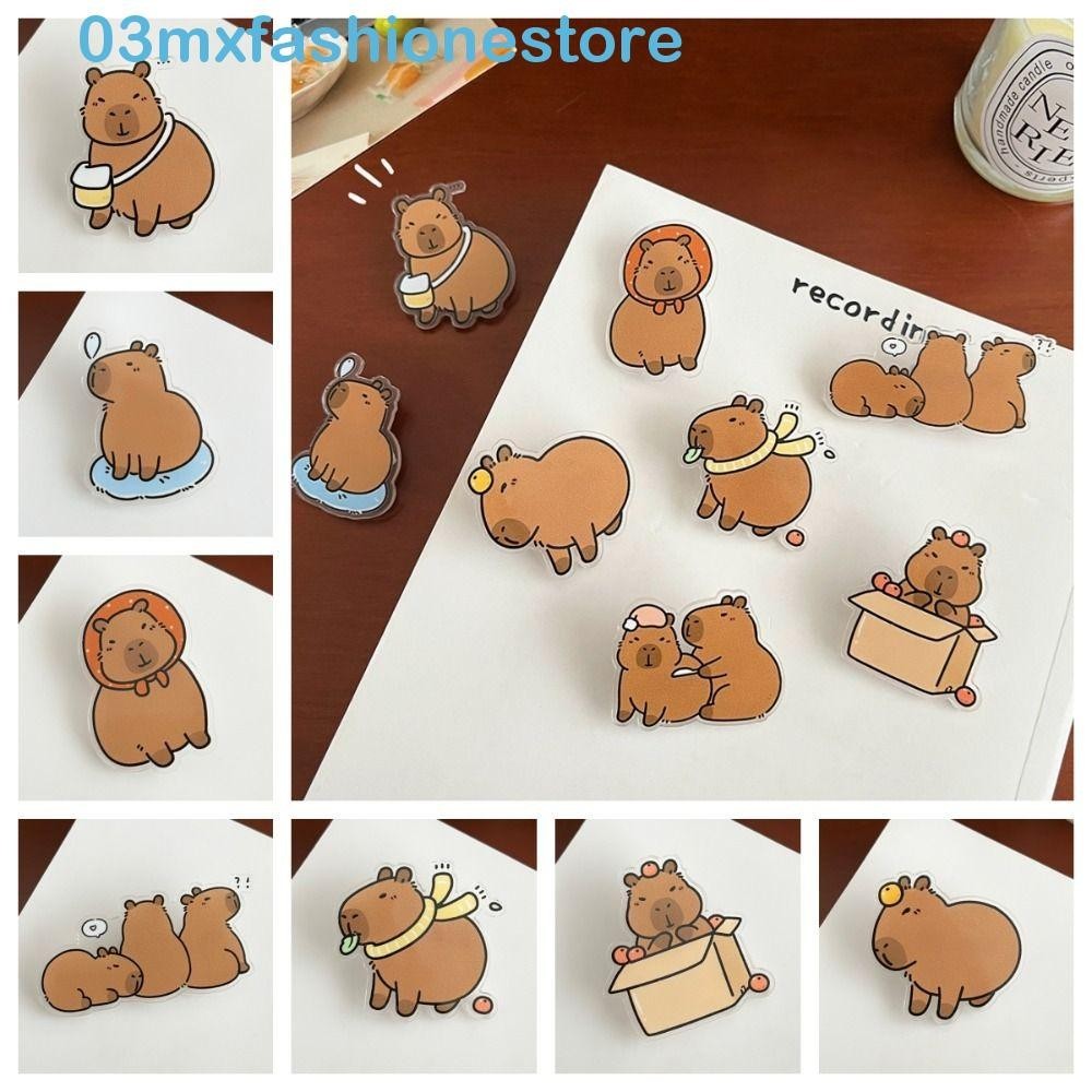 MXFASHIONE Acrylic Capybara Pin, Cute Breastpin Capybara Brooch ...