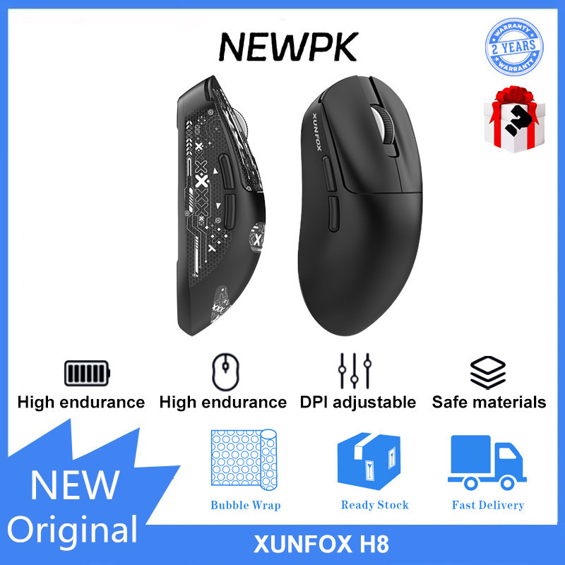 XUNFOX H8 wireless three mode game mouse lightweight | Shopee Malaysia