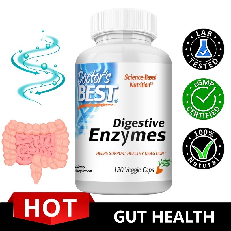 Doctor's Best Digestive Enzymes - 120 Vegetable Capsules | Shopee Malaysia