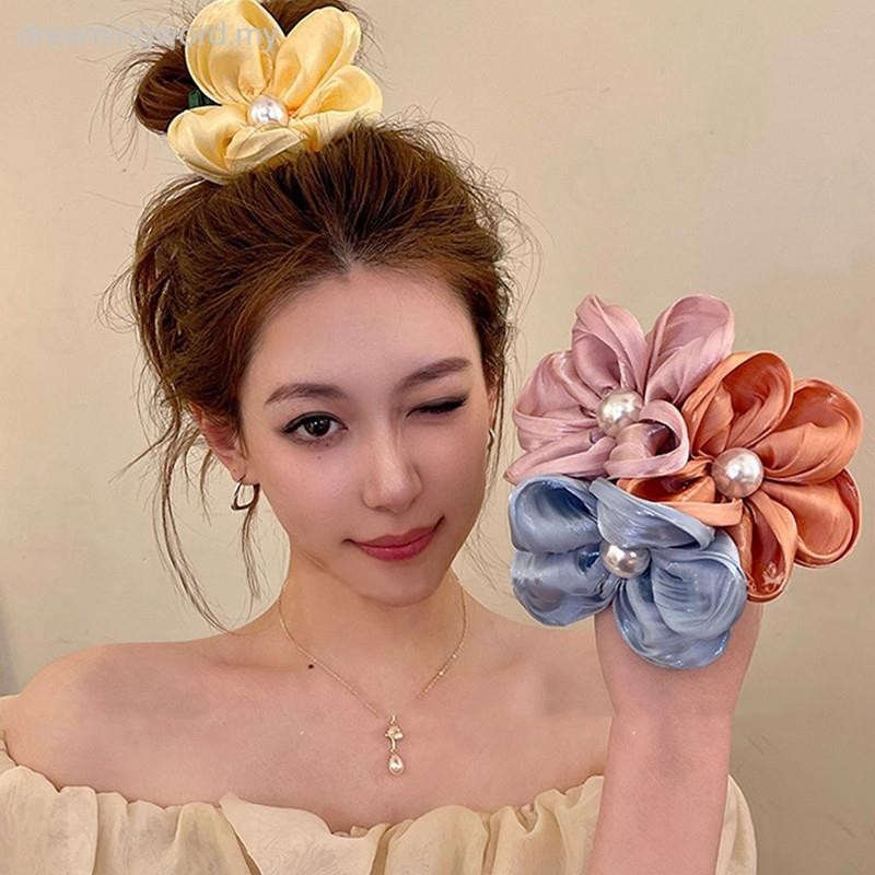 Spring Day Atmosphere Pearl Headrope High-End Large Intestine Hair ...