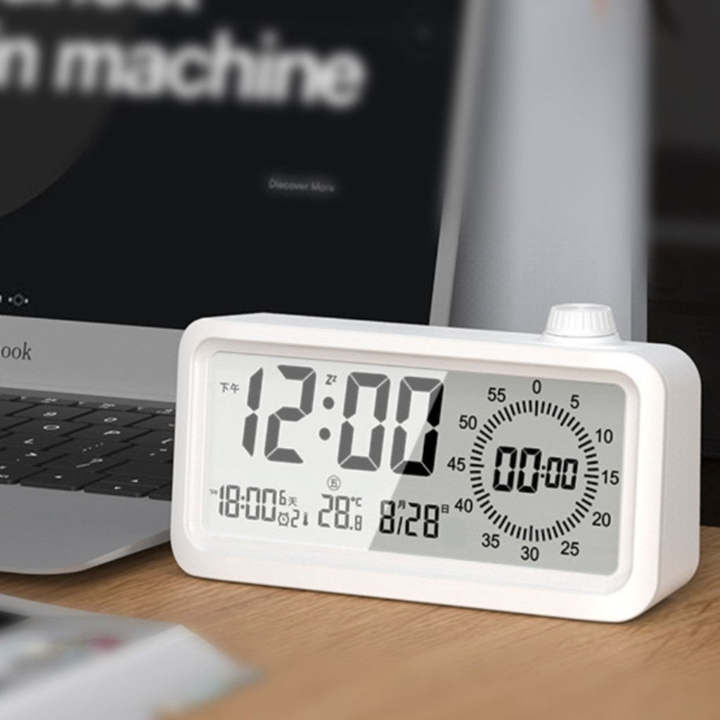 SH HOME Alarm Clock Large Display With Calendar For Home Office Table ...