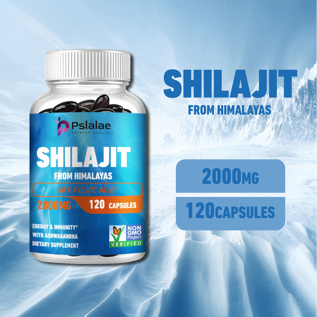 Pasalle Shilajit Supplement 20 mg, Organic Shilajit Resin, Natural ...