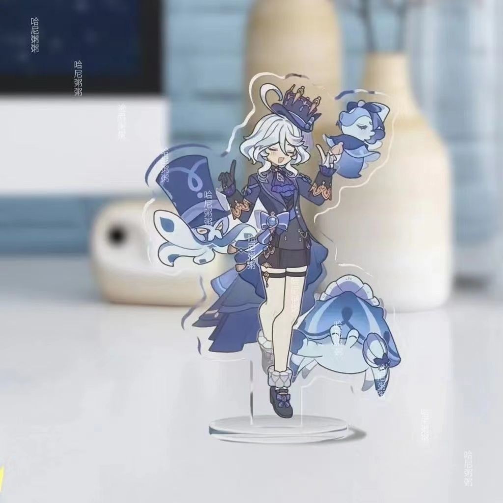 10cm Game Genshin Impact Focalors Furina Acrylic Figure Stand Model ...