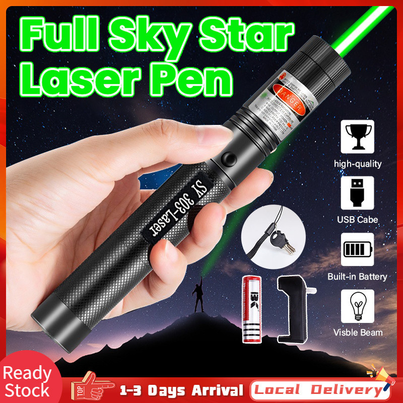 Green Laser Pointer Laser Pen Laser Flashlight Visible Beam Light Long ...