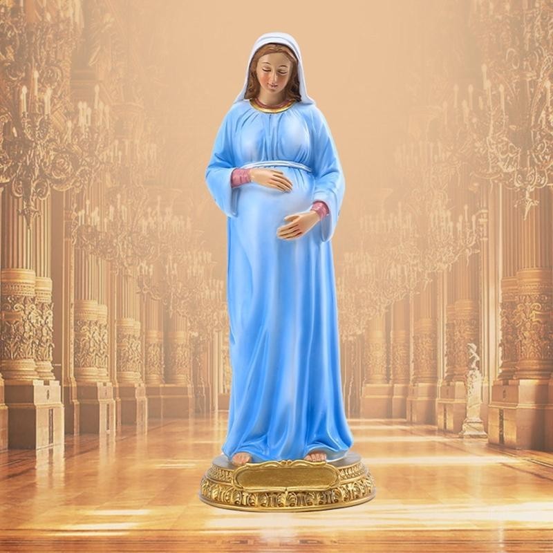 Top 8 Inch Virgin Mary Mother of God Statue Tabletop Resin Figurine ...