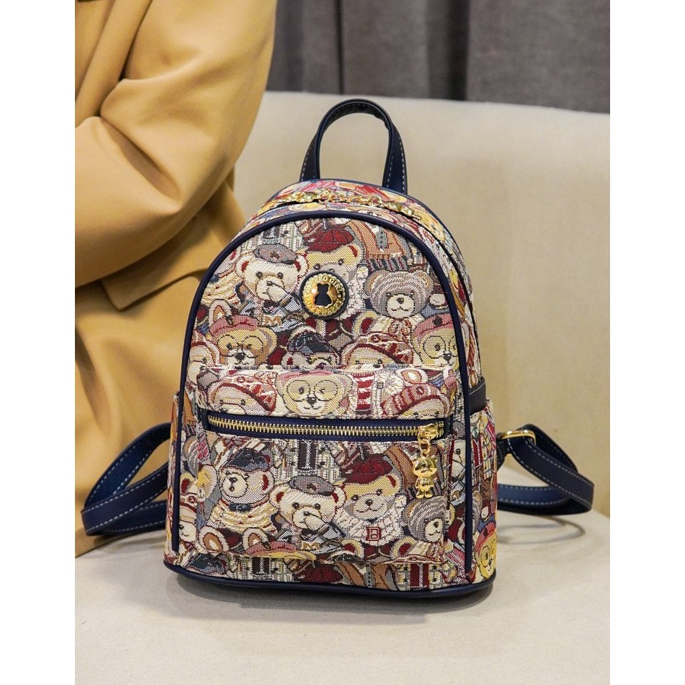 2024 New Canvas Backpacks for Girls Embroidery Cartoon Shoulder Bags ...