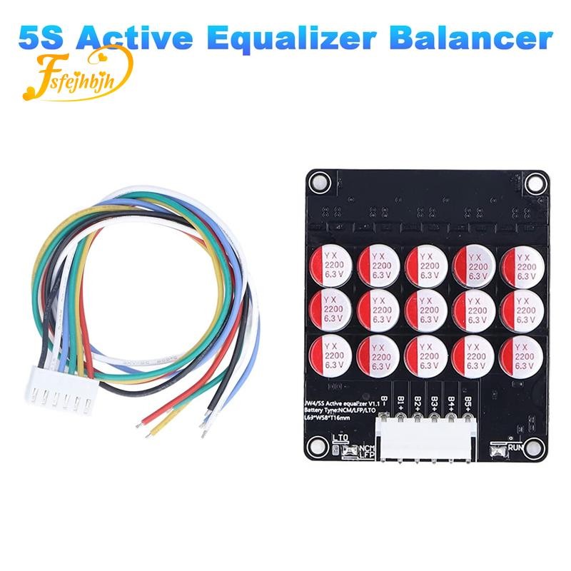 5S Active Equalizer Balancer Lifepo4 / Lipo/ LTO Battery Energy Equalization Capacitor Board ...
