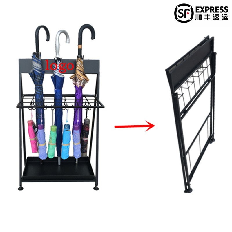 Household Folding Umbrella Stand Hotel Lobby Umbrella Storage Rack ...