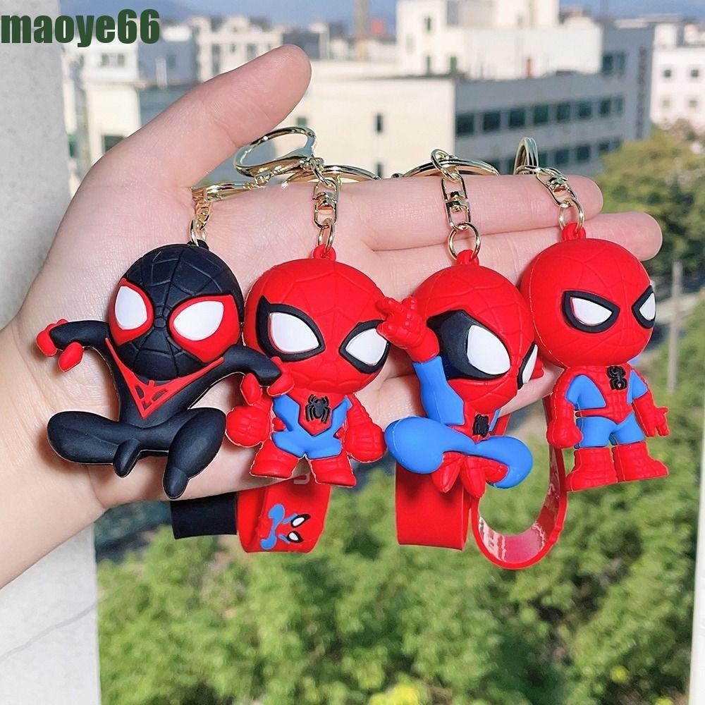 MAOYE Spider Man Keychain, Spider Man Spiderman Superhero Keyring ...