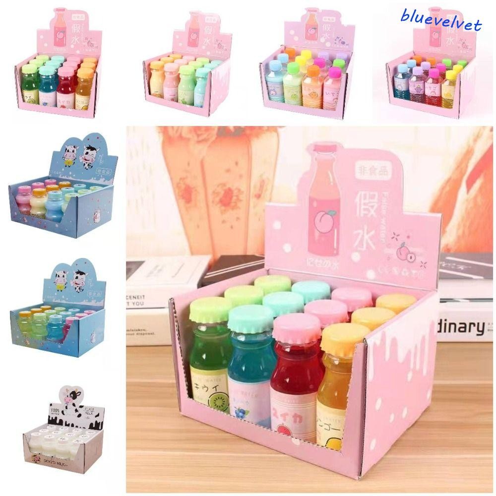 BLUEVELVET Clear Slime Kit, Clear Slime Soft Stretchy Scented Crystal ...